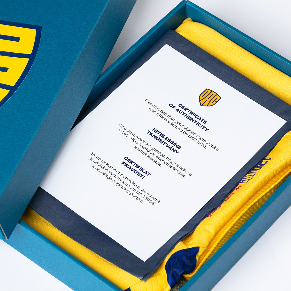 Personalized signed home jersey 2024/25 senior Macron | DAC 1904 ...